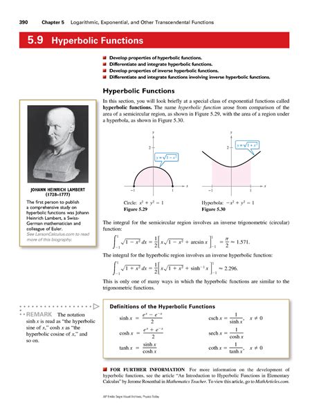 Differentiation Of Hyperbolic Functions Biochemistry Studocu
