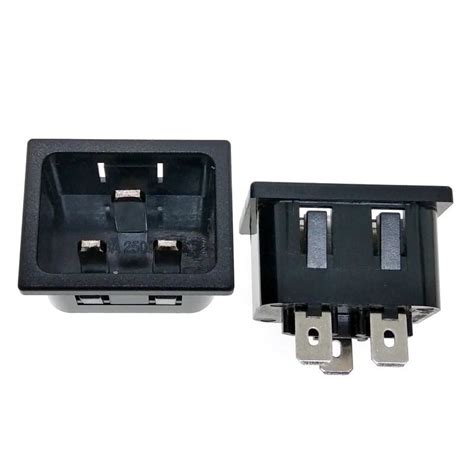 Pack 5 Iec C20 Male Panel Mount Industrial Inlet Power Plug Socket Pack 5 Iec C20 Male Panel Mount Industrial Inlet Power Plug Socket