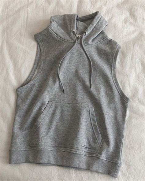 Grey Sleeveless Hoodie Sunoo Enhypen Fashion Chingu Fashion