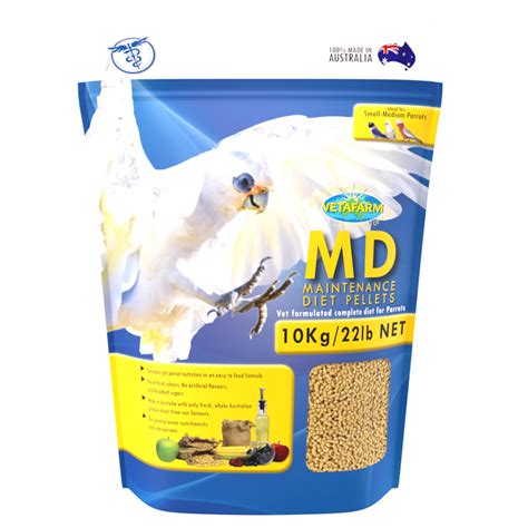 Vetafarm Maintenance Diet Parrot Pellets Complete Food For Small Medium