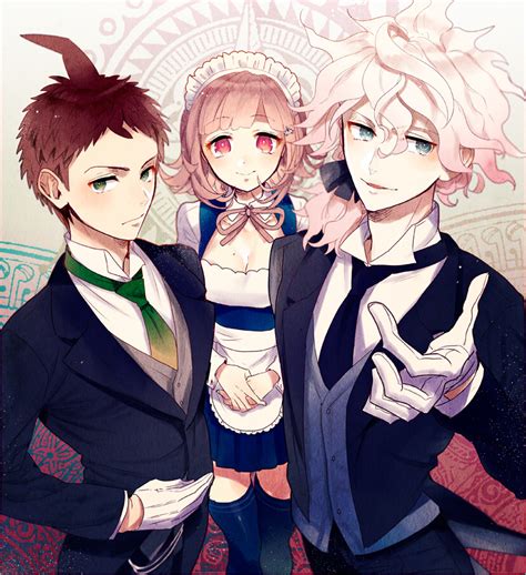 Nanami Chiaki Komaeda Nagito And Hinata Hajime Danganronpa And More Drawn By Inseki Tarou