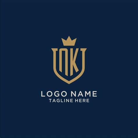 Nk Initial Shield Crown Logo 27475203 Vector Art At Vecteezy
