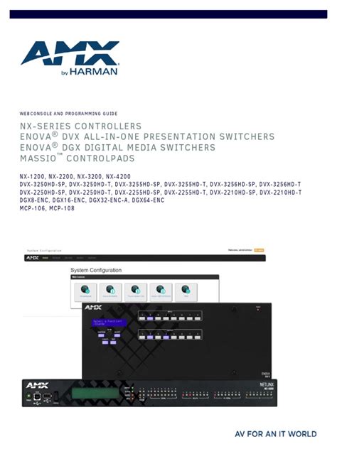 Nx Series Webconsole Programmingguide Pdf Ac Power Plugs And Sockets Ip Address