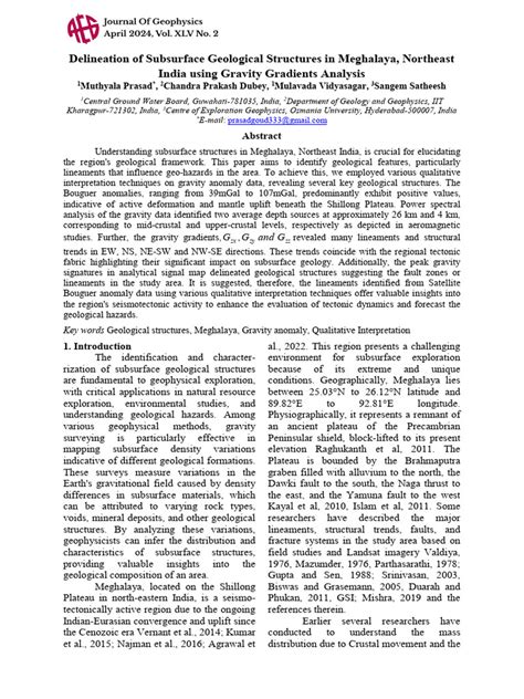 Prasad Muthyala Et Al 2024 Pdf Geology Topography