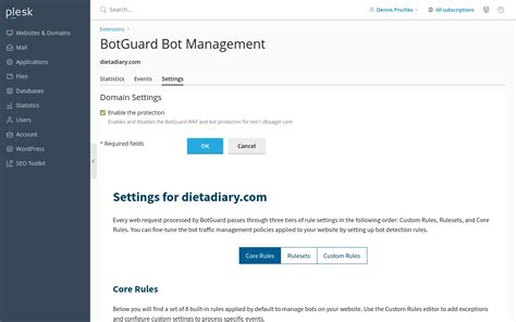 plesk botguard docs