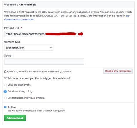 Connecting A Slack Webhook To Github Stack Overflow