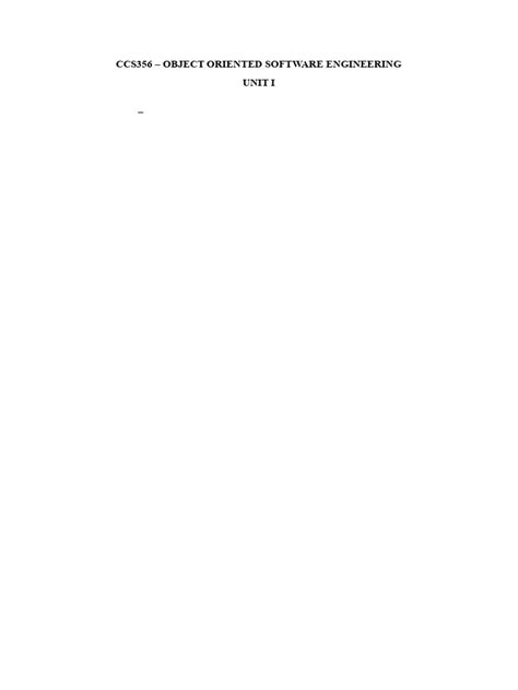 Ccs356 Object Oriented Software Engineering 1 Pdf Use Case