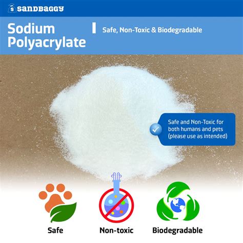 Sodium Polyacrylate Crystals Buy In Bulk Cas 9003 04 07 Sandbaggy