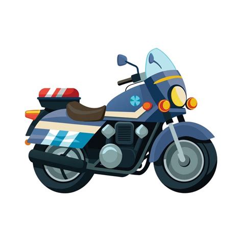 현실적인 모터사이클 터 일러스트레이션 개념 프리미엄 벡터