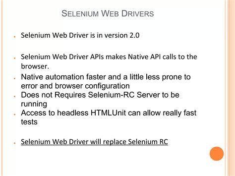 Automation Testing Using Selenium Ppt