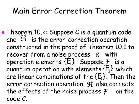 PPT Quantum Error Correction PowerPoint Presentation Free Download ID 1828766