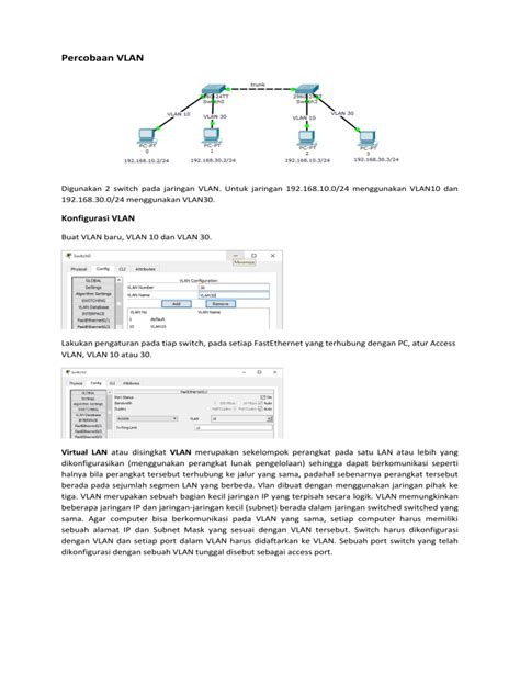 VLAN Dan Static Routing