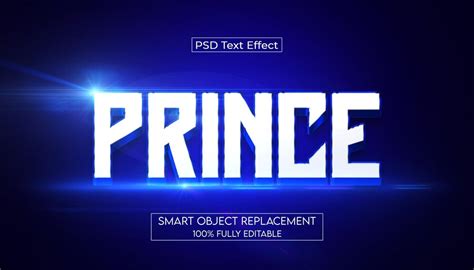 Premium Psd 3d Prince Editable Text Effect