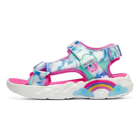 Gs Skechers Rainbow Racer Pink Blue 302975l Blu Kicks Crew