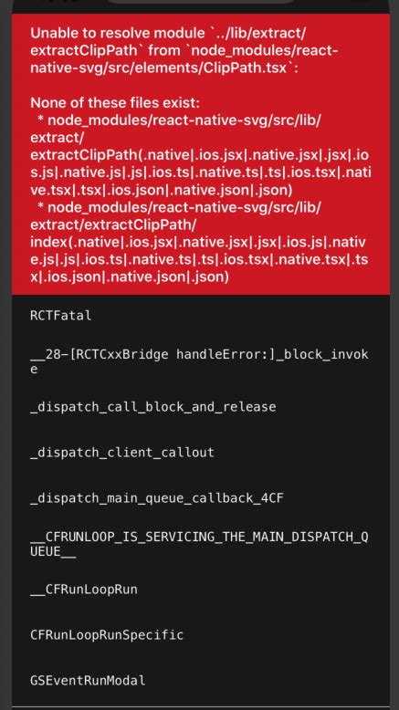 Unable To Resolve Module Clippathtsx · Issue 1168 · Software Mansion