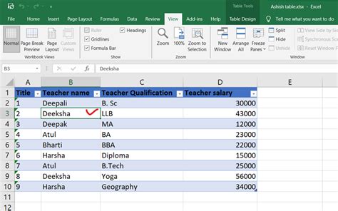 Freeze Rows And Columns In Excel