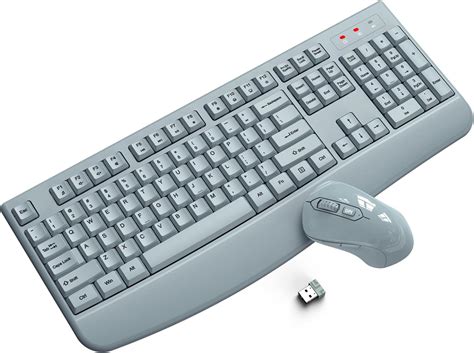 Wireless Keyboard And Mouse Combo Edjo 2 4g Full Sized Wireless Ergonomic Keyboard
