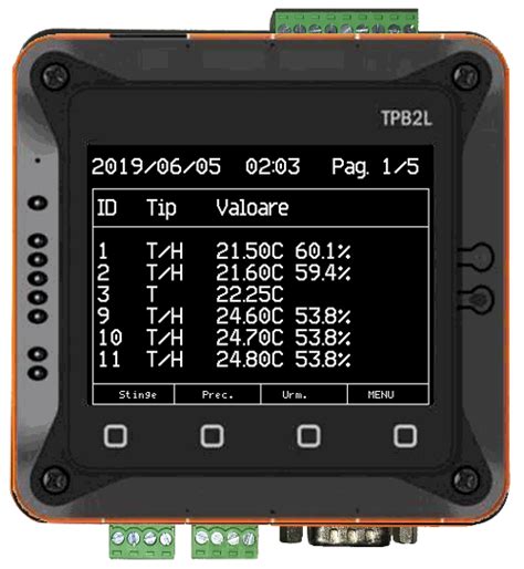 Monitorizare Temperatura Si Umiditate Cu Senzori Pe Cablu Rs485 Echipamente Software
