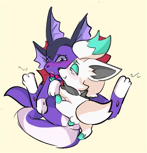 Rule 34 Ambiguous Gender Bloowolfy Blue Penis Blush Duo Female Female