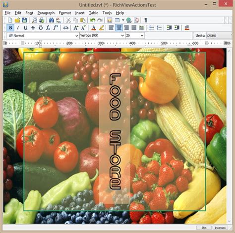Tables In Trichview Components For Delphi Cbuilder And Lazarus
