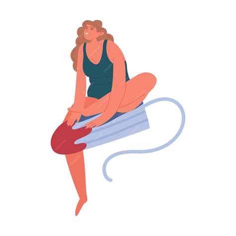 Premium Vector Menstruation Clipart Hygiene Of Women During The