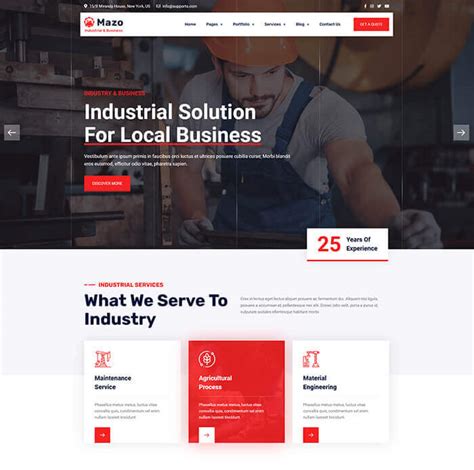 Mazo Industry And Factory Bootstrap 5 Html Template Rtl