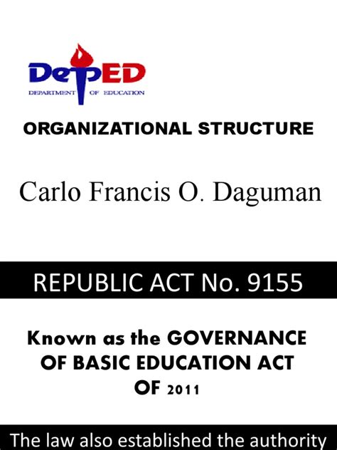 Deped Organizational Structure Updated Pdf Educational Assessment Governance