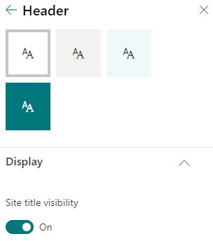 ShowSiteTitle Attribute In Header Configuration Is Not Getting Applied To ComunicationSites