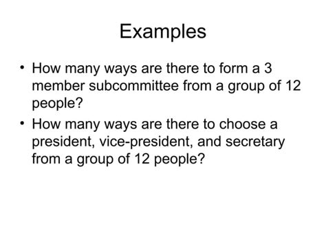 Counting Principles Theory Power Pointppt