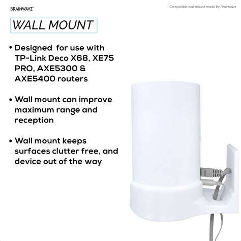Wall Mount For Tp Link Deco Xe75 Wifi Mesh Routers Brainwavz Audio