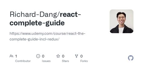github richard dang react complete guide