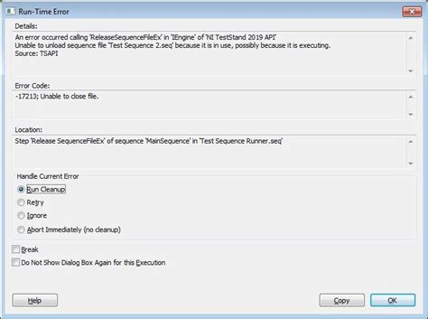 17213 Unable To Close File Ni Community