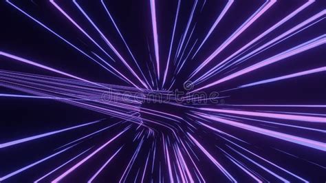 3d Render Motion Line Of Speed And Power Or Light Trails High Speed Light With Curve Movement