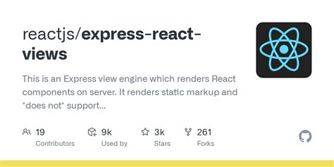 Github Reactjsexpress React Views This Is An Express View Engine Which Renders React