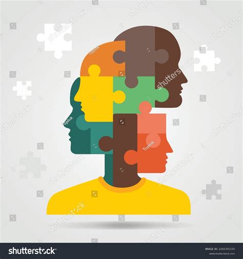 Unity Diversity Illustration Showing Many Face Stock Vector Royalty Free 2242701155 Shutterstock