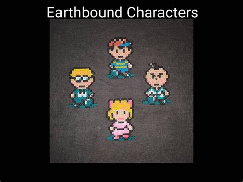 Earthbound Mother 2 Characters Ness Jeff Poo Paula Npcs Etsy