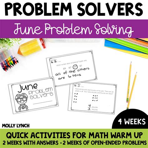 June Problem Solving Shop Lucky Learning With Molly Lynch