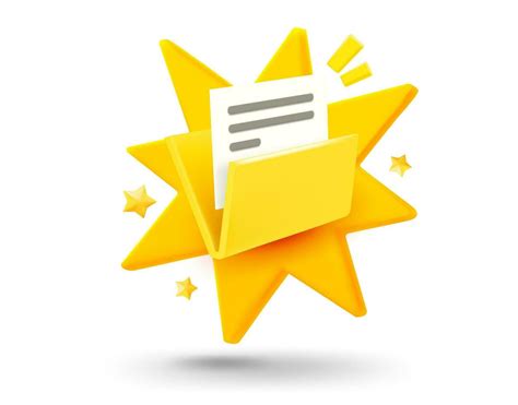 Folder With Explosion Effect 3d Vector Mobile Application Icon With Notification 23181134