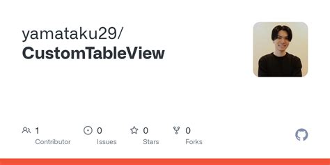 Github Yamataku29customtableview