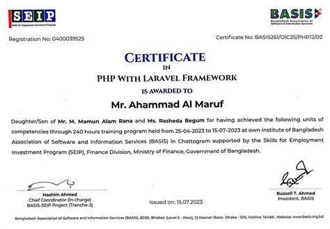 Ahammad Al Maruf On Linkedin Professionaldevelopment Php Laravel