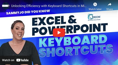 Efficiency Unleashed Excel And Ppt Shortcuts Orionnetworks