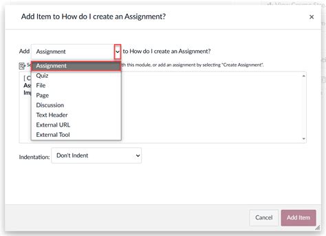 Create An Assignment Canvas Resources