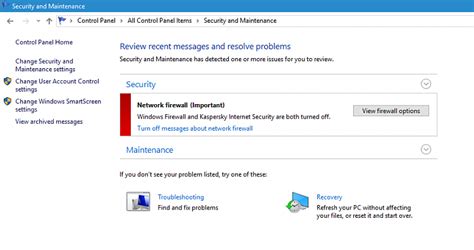 Turn Off Windows Firewall And Kaspersky Internet Security Windows 10