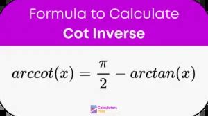 Cot Inverse Calculator