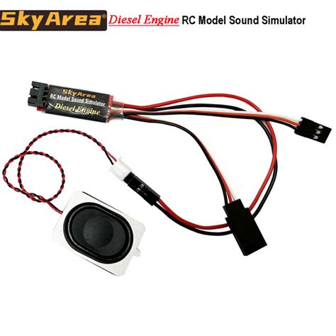 Rc Diesel Engine Sound Module Simulation 2w Speaker For Remote Control Construction Vehicles