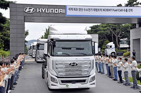 현대 엑시언트 세계 최초 수소전기 대형 트럭으로 양산