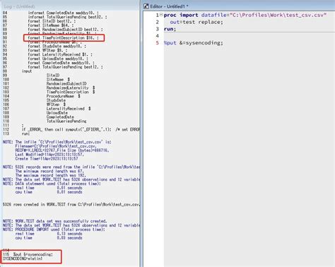 Solved Proc Import Behaves Different In Different Encoded Sessions Sas Support Communities