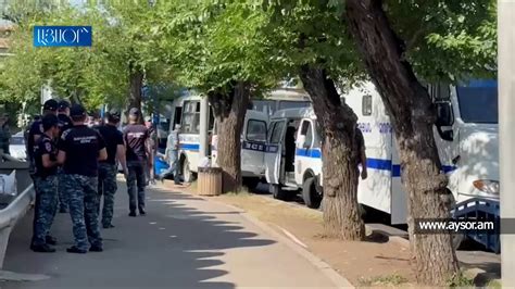 Ոստիկանական կուտակումներ Երևանի կենտրոնում Youtube