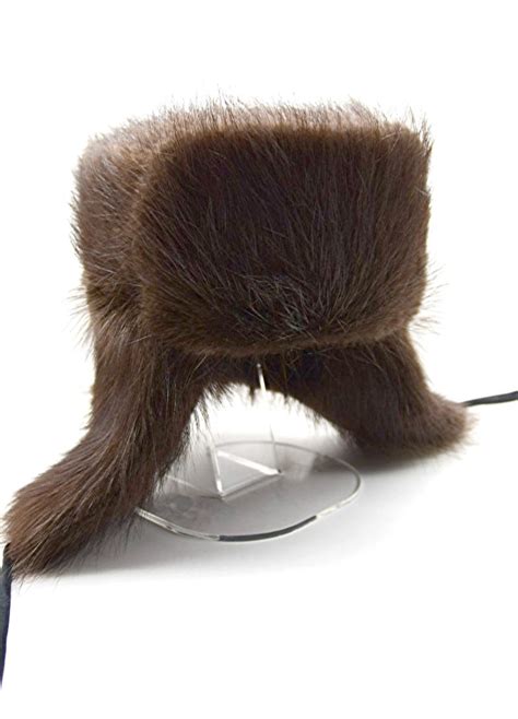 Winter Hat Made Of Natural Beaver Fur Etsy