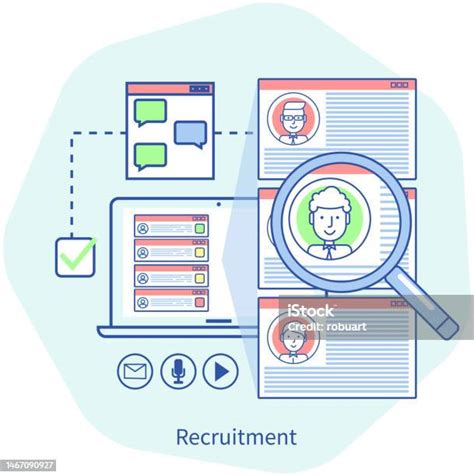 인적 자원 관리 및 고용 개념 면접 채용 대행 프로그램 설계 3차원 형태에 대한 스톡 벡터 아트 및 기타 이미지 3차원 형태 개념 검색 Istock